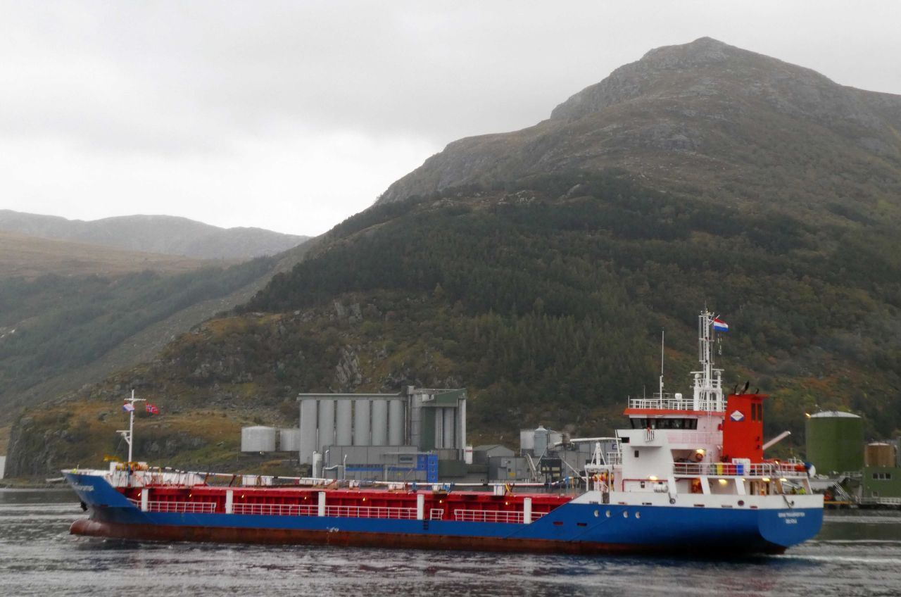 Eems Transporter with deck load