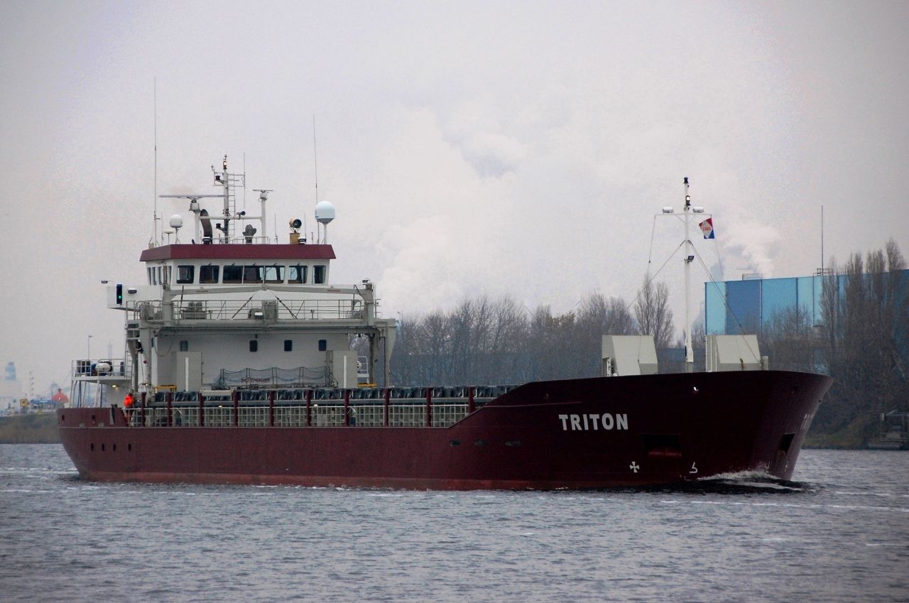 mv Triton spotted upon arrival Amsterdam